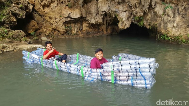 Perahu dari Botol Sampah Gua Pindul, Gunungkidul