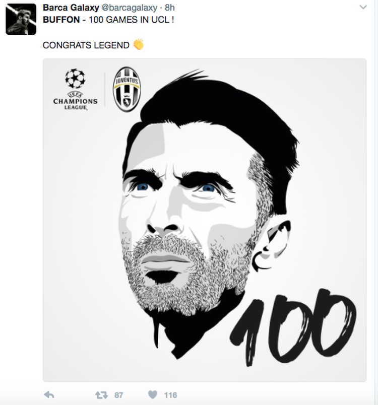 Netizen Banjiri Buffon dengan Pujian Netizen Banjiri Buffon dengan Pujian