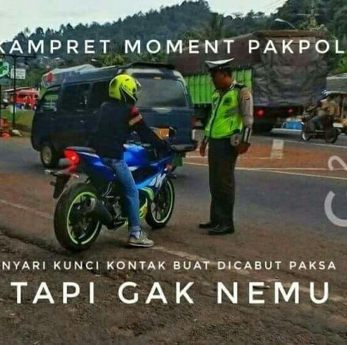 Meme Lucu Ditilang Polisi (2) - Foto 2