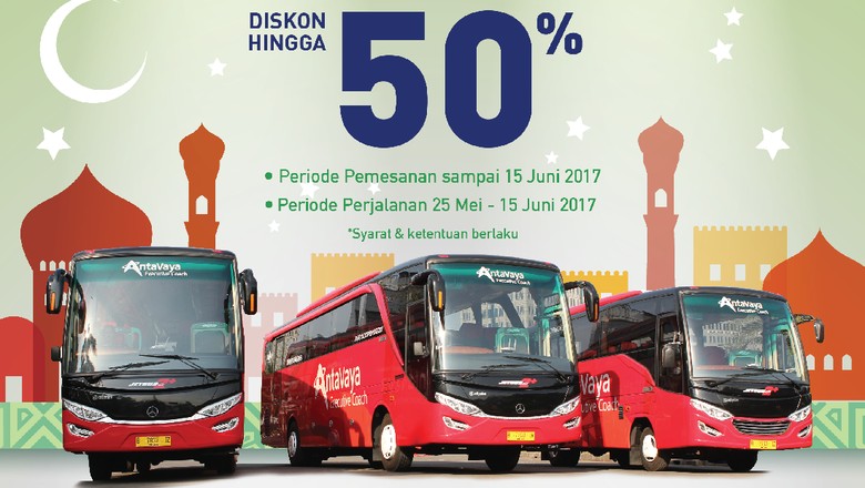 Wisata Religi Naik Bus AntaVaya, Diskonnya Sampai 50%!