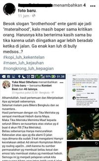 Seorang Biker Jadi Bulan-bulanan Netizen, Kenapa?