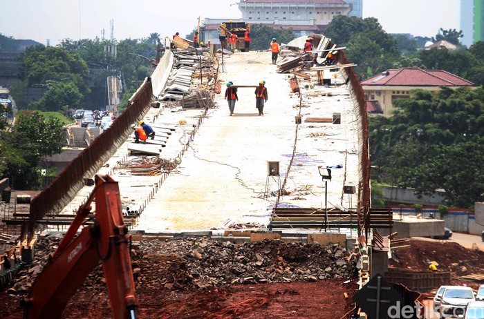 Pembangunan Flyover Simpang Susun Antasari Dikebut