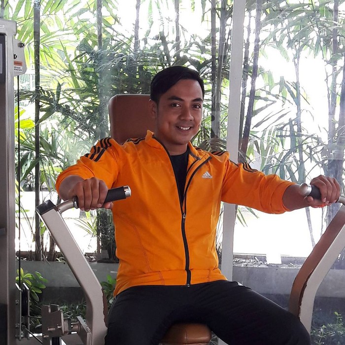 Foto: Riza Muhammad, Ustad Kondang yang Bertubuh Kekar