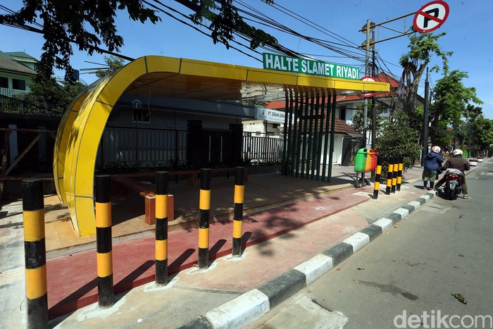 Foto: Keren, Begini Wajah Baru Halte Slamet Riyadi