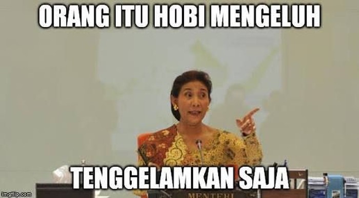 Kocak! Kumpulan Meme Susi Tenggelamkan Kapal