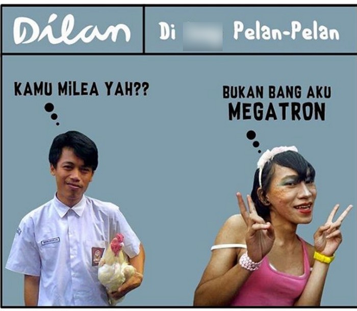 Meme Bikin Ngakak Film 'Dilan' yang Mungkin Belum Kamu Lihat