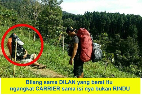 Meme-meme Kocak Dilan Soal Traveling