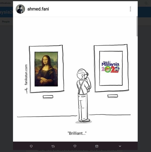 Meme Lucu Logo Visit Malaysia 2020 yang Dianggap Jelek