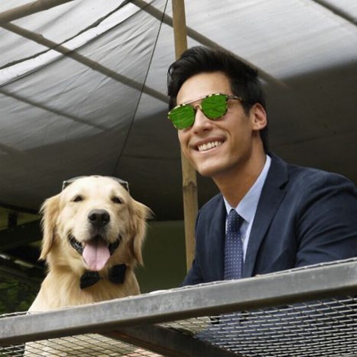 Ngopi Bareng, Ini Pose Richo Kyle dan Golden Retriever yang Bikin Gemas!