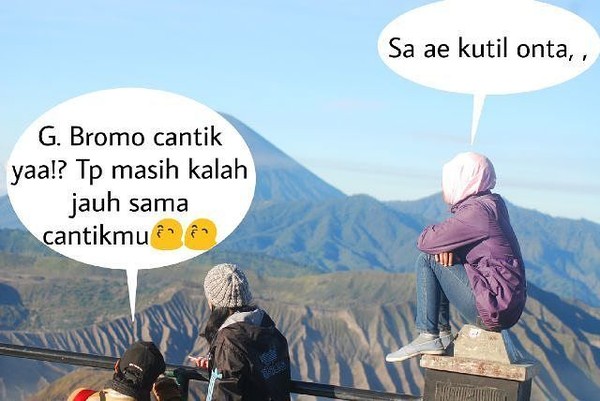 Senyum Dulu Pagi Ini, Lihat Meme Kocak Pendaki Gunung