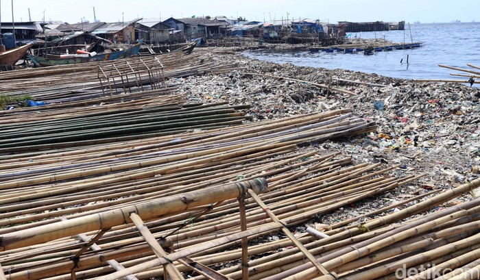 Saking Banyaknya, Sampah di Pesisir Cilincing Tutupi Pantai