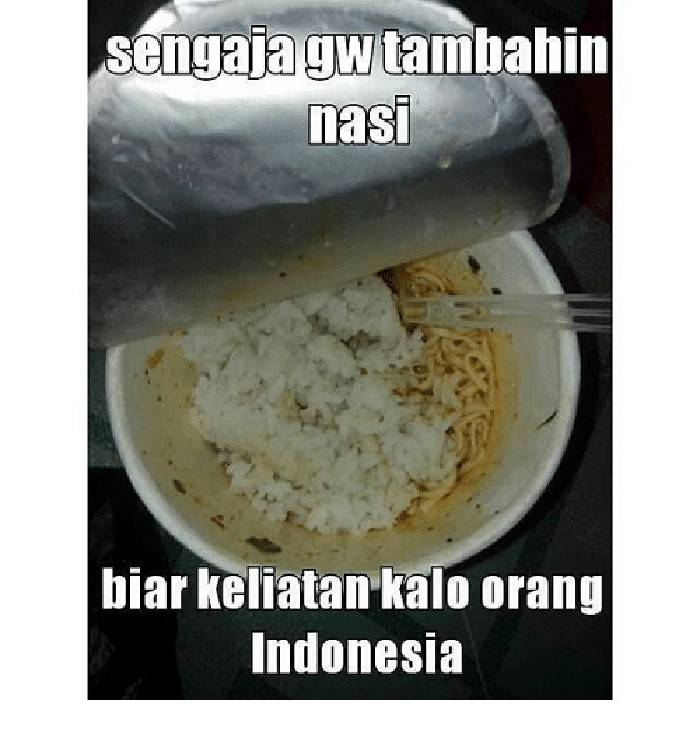 Ini 8 Meme Kocak yang Gambarkan Orang Indonesia Susah Move On dari Nasi