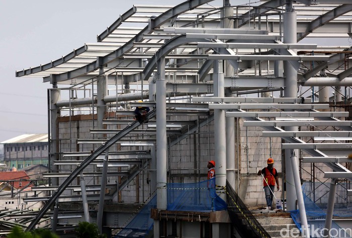 Penampakan Terkini Pembangunan Stasiun Buaran