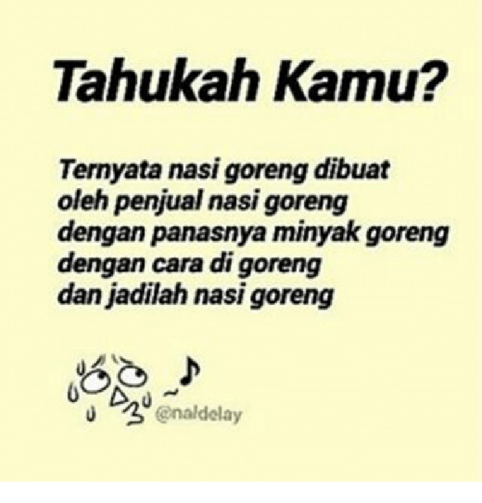 10 Meme Tentang Nasi Goreng Ini Bisa Bikin Kamu Senyum-senyum Sendiri