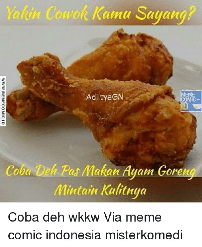Bisa Bikin Berantem! 8 Meme Ini Tunjukkan Betapa Berharganya Kulit Ayam
