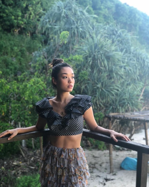 Liburannya Marion Caunter, Model Cantik Malaysia di Lombok