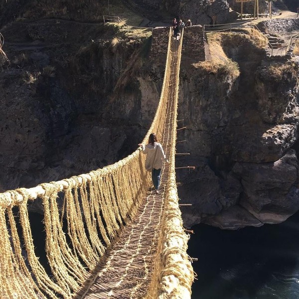 Jembatan Rumput Sekuat Baja Peninggalan Suku Inca