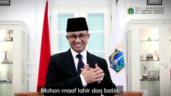 Anies Ucapkan Selamat Idul Fitri Gunakan Bahasa Isyarat Anies Ucapkan Selamat Idul Fitri Gunakan Bahasa Isyarat
