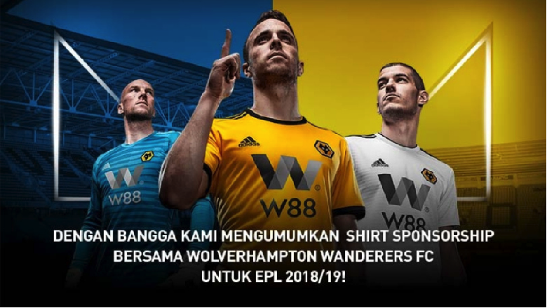 W88 Resmi Jadi Sponsor Jersey Wolves Selama 2 Tahun