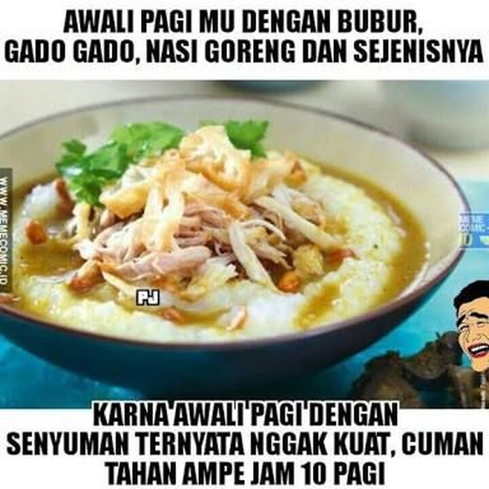 10 Meme Bubur Ayam Ini Bikin Kamu Baper atau Nggak Ya?