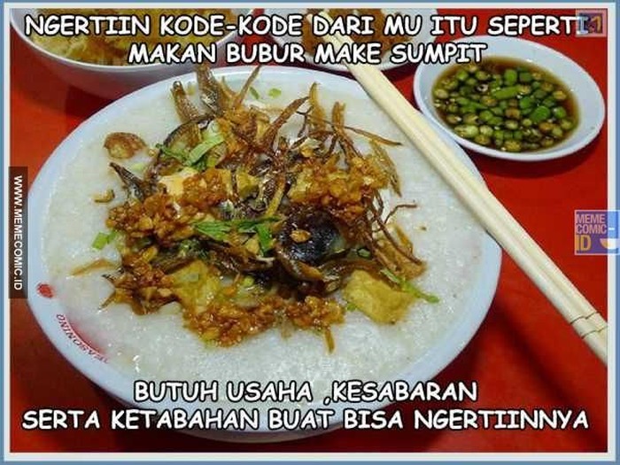 10 Meme Bubur Ayam Ini Bikin Kamu Baper atau Nggak Ya?