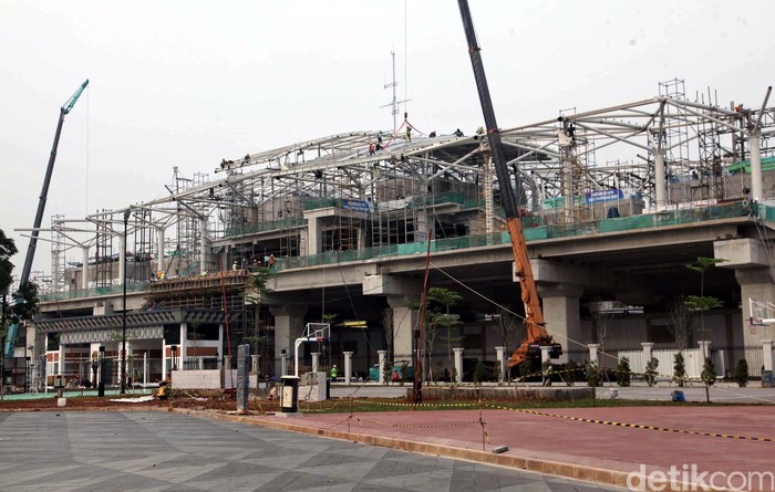 Begini Perkembangan Stasiun LRT Velodrome