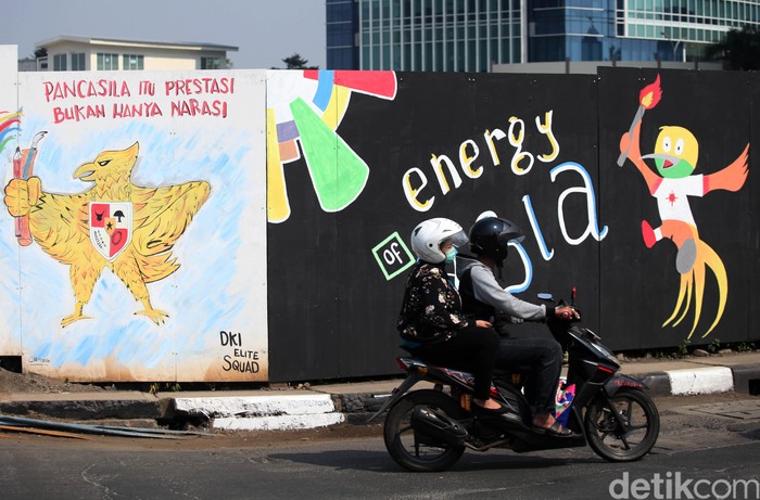 Deretan Mural-mural Lucu Khas Asian Games