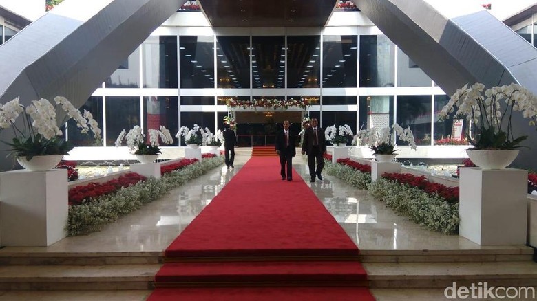 Cantiknya Lobi Gedung Nusantara Saat Sidang Tahunan MPR-DPR