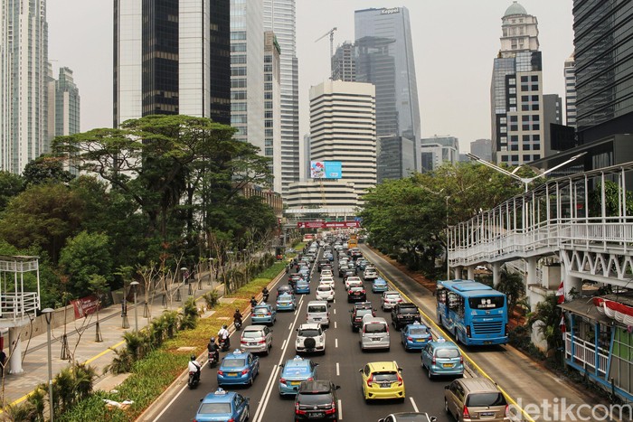 Ada Final Bulutangkis, Sudirman Arah Senayan Macet Ada Final Bulutangkis, Sudirman Arah Senayan Macet