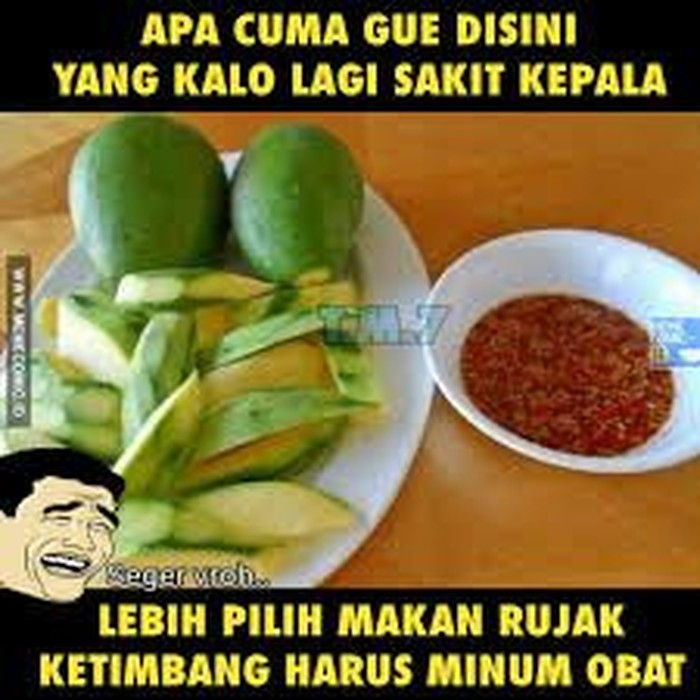 Bukan Cuma Pedas Segar, Meme Rujak Ini Bikin Senyum-senyum Sendiri
