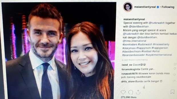 Bikin Iri! Maia Semringah Banget Foto Bareng David Beckham Bikin Iri! Maia Semringah Banget Foto Bareng David Beckham
