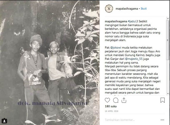 Deretan Foto Jokowi dari Anak Mapala Hingga Jadi Presiden