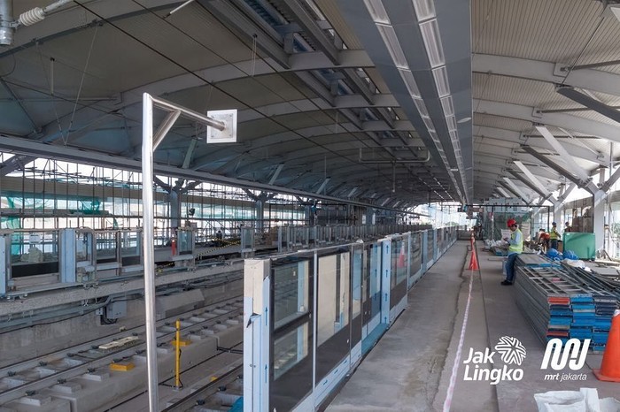 Keren! Deretan Stasiun MRT Jakarta Mulai Nampak Wujudnya