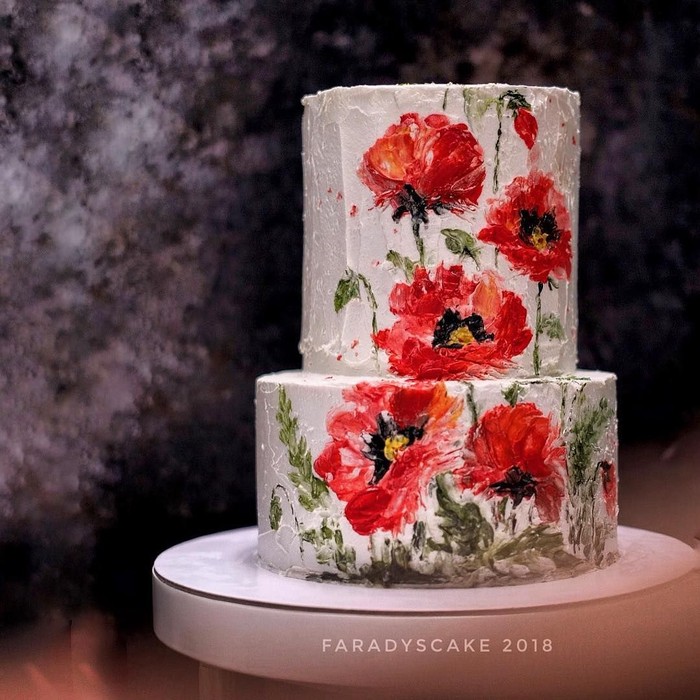 Seperti Karya Seni, Cake Lukis Buatan Baker Indonesia Ini Tampil Memukau