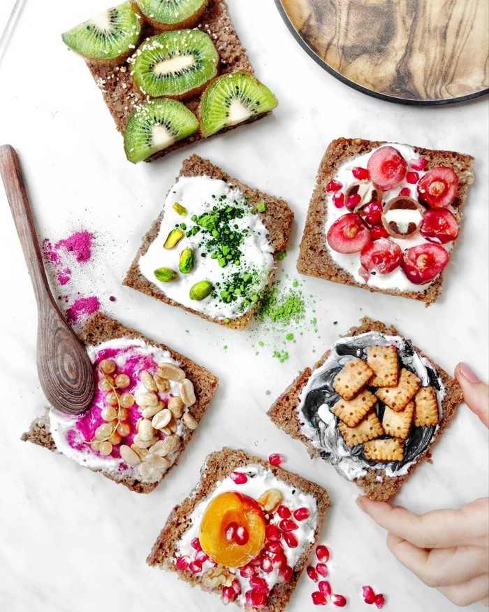 Sarapan Jadi Semangat dengan Kreasi Roti Warna-warni