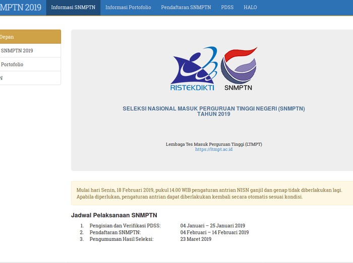 Begini Cara Cek Pengumuman Hasil SNMPTN 2019 Begini Cara Cek Pengumuman Hasil SNMPTN 2019
