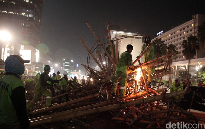 Penampakan Bambu Getah Getih Sebelum dan Sesudah Dibongkar