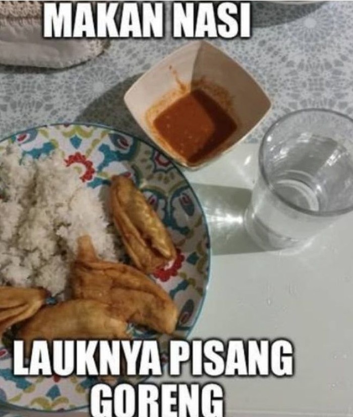 Meme Lauk Teman Nasi Ini Bikin Netizen Geregetan