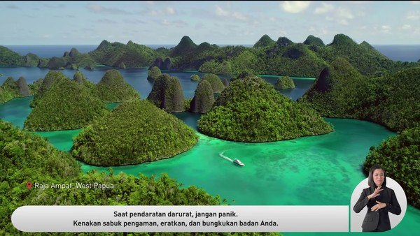 Potret Keindahan Nusantara di Video Keselamatan Garuda Indonesia