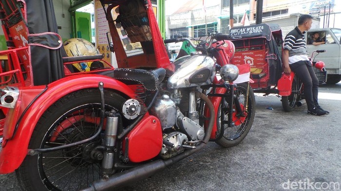Lihat Lagi Motor Klasik BSA yang Kini Jadi Becak Motor Pemantangsiantar