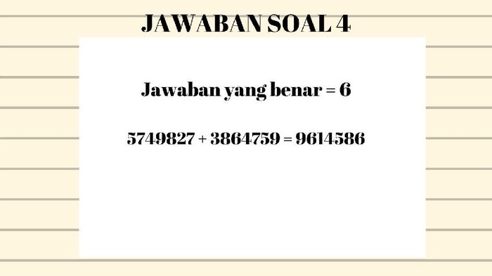 Soal Matematika Ini Nggak Rumit, Bisakah Kamu Memecahkannya?