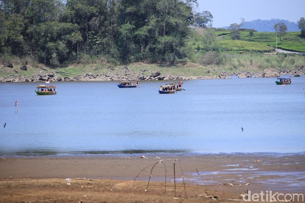 Foto: Situ Patenggang yang Cantik Mulai Surut