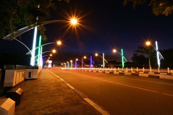Potret Banda Aceh yang Makin Kece berkat Lampu Warna-warni