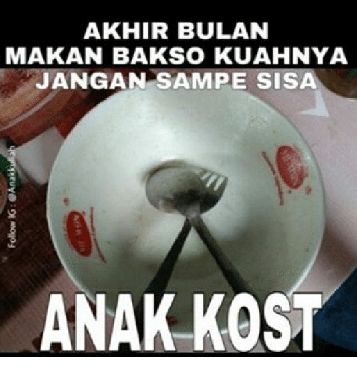 Doyan Makan Bakso? Hati-hati Keselek Lihat Meme Ini