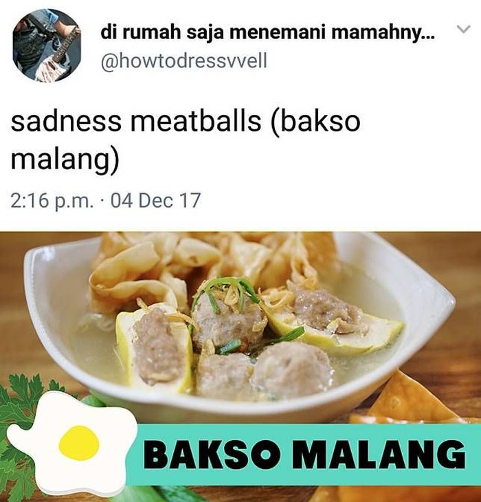 Doyan Makan Bakso? Hati-hati Keselek Lihat Meme Ini