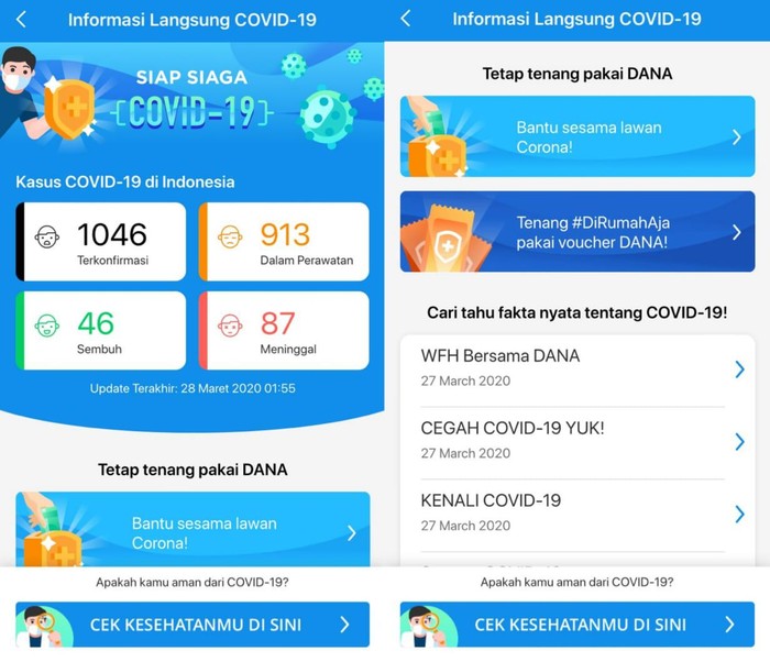Hadirkan Siap Siaga COVID-19, DANA Beri Info hingga Galang Donasi Hadirkan Siap Siaga COVID-19, DANA Beri Info hingga Galang Donasi