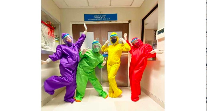 Foto: Variasi APD Lucu, Teletubbies hingga Power Rangers