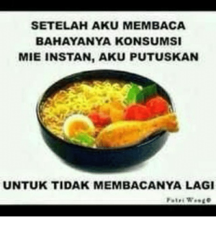 Mie Instan Bisa Juga Bikin Ngakak Lewat Meme Lucu