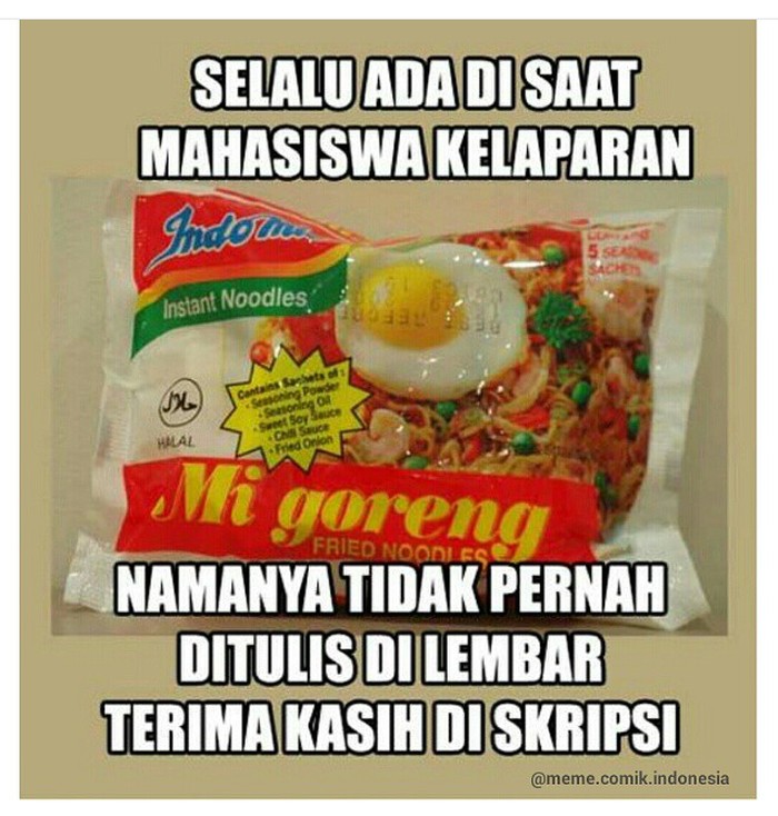 Mie Instan Bisa Juga Bikin Ngakak Lewat Meme Lucu
