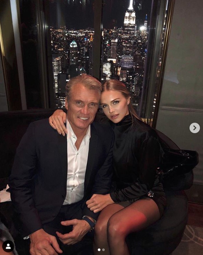 Seumuran, Ini Foto Tunangan dan Putri Dolph Lundgren
